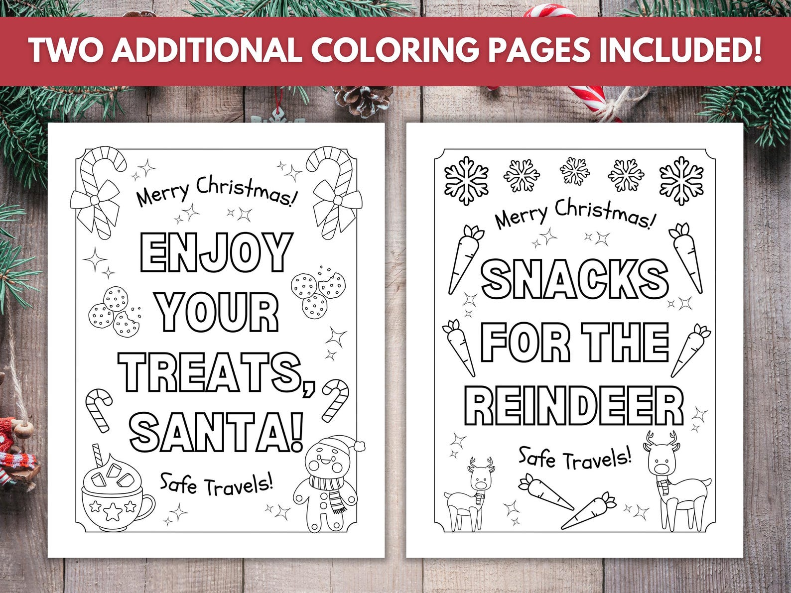 Letter to Santa Coloring Page, Printable Dear Santa Letter, Kids ...
