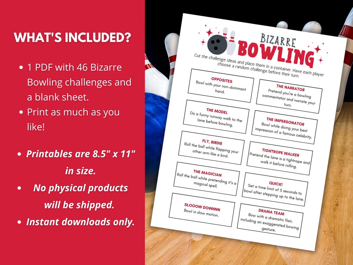 Bowling Challenge Game, Bizarre Bowling, 46 Funny Ways to Bowl, Bowling ...