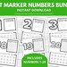 Dot Marker Numbers Printable, Dot the Numbers Activity, Number ...