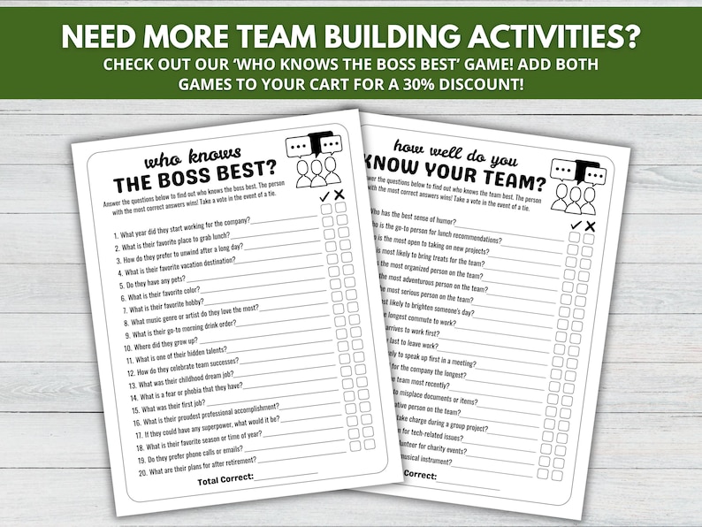 Team Building Games, How Well Do You Know Your Team, Workplace Games ...