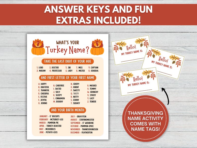 14 Thanksgiving Games Bundle, Printable Thanksgiving Party Games ...