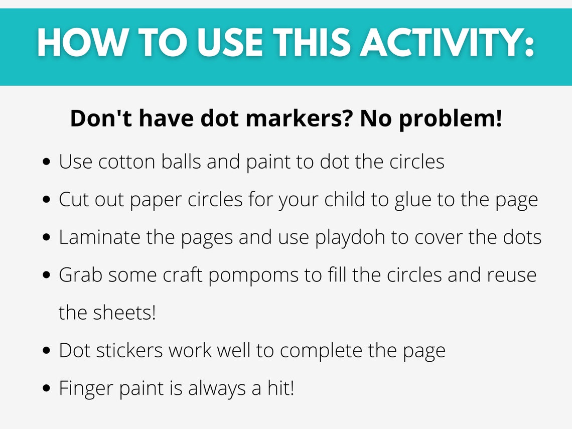 Dot Marker Numbers 11-20 Printable Dab Marker Number - Etsy