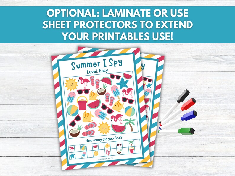 Summer I Spy Printable, I Spy Game for Kids, Summer Printable Activity ...