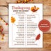 Thanksgiving would you rather Game, Fall This or That, Printable ...