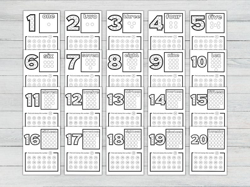 Dot Marker Activity Page Bundle With Letters, Numbers, and Shapes ...