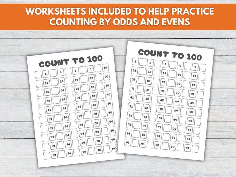 Number Chart 1-100, Count to 100, Hundreds Chart, Homeschool Posters ...