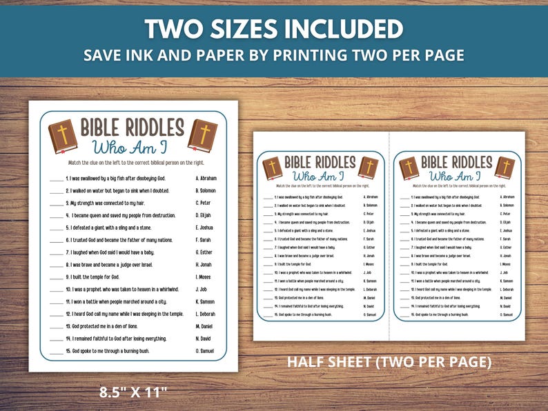 Bible Riddles, Bible Who Am I Game, Bible Trivia, Bible Characters ...
