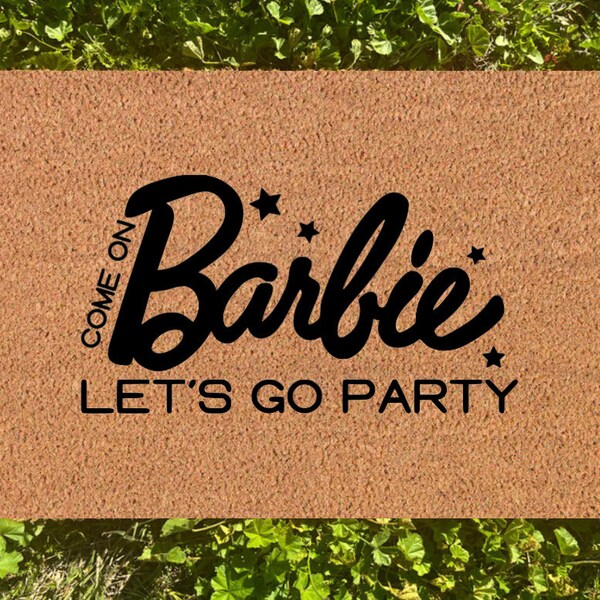 Welcome Barbie Mat - Etsy