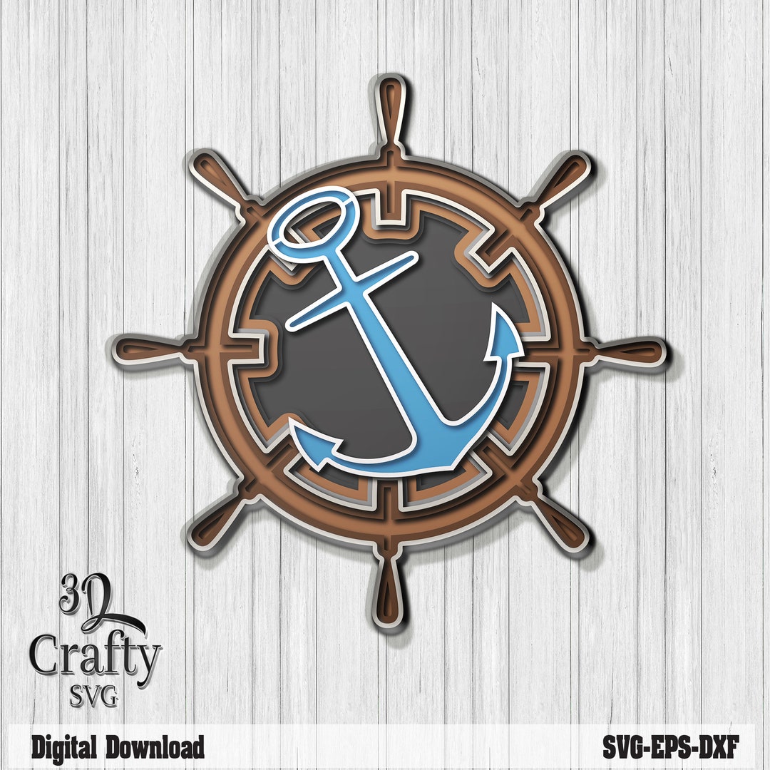 3D Nautical Svg Shipwheel Svg Nautical Png Shipwheel Png - Etsy