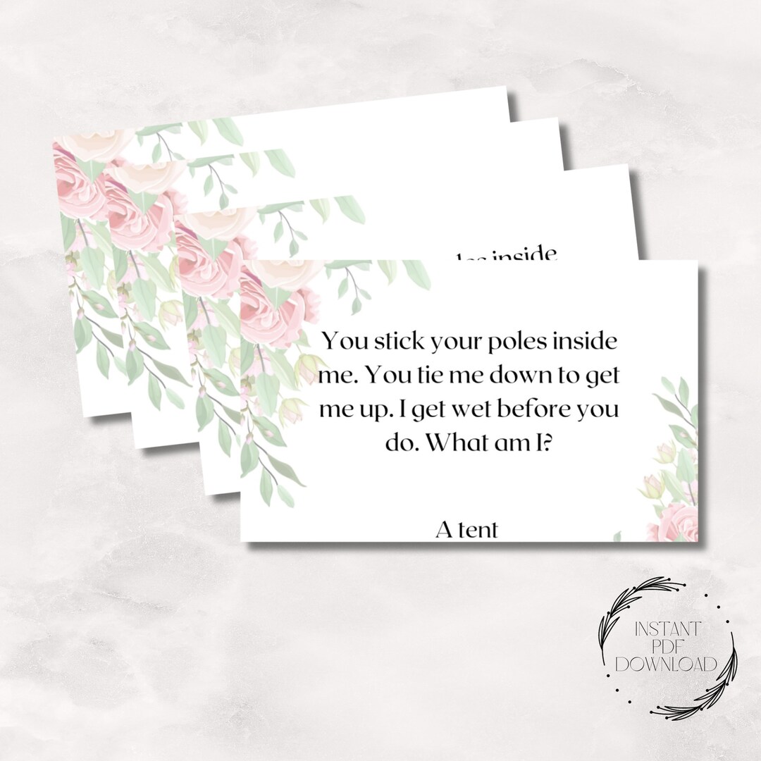 Rude Riddles Hen Party Game | Bachelorette Funny Rude Games | Drinking ...