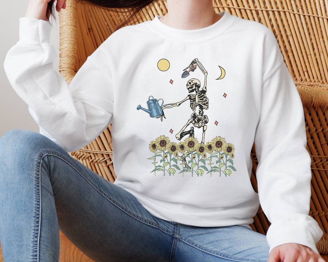 Sunflower Sweatshirt: Gardener Sweatshirt, Sun and Moon Sweatshirt ...