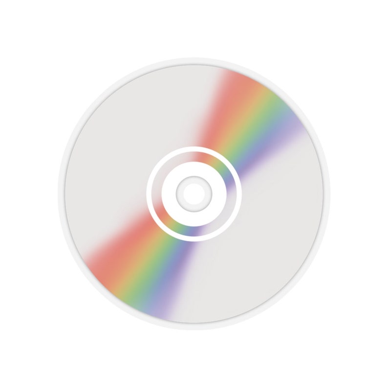 CD Sticker, Retro CD Sticker, Throwback Sticker, Millennial Sticker ...