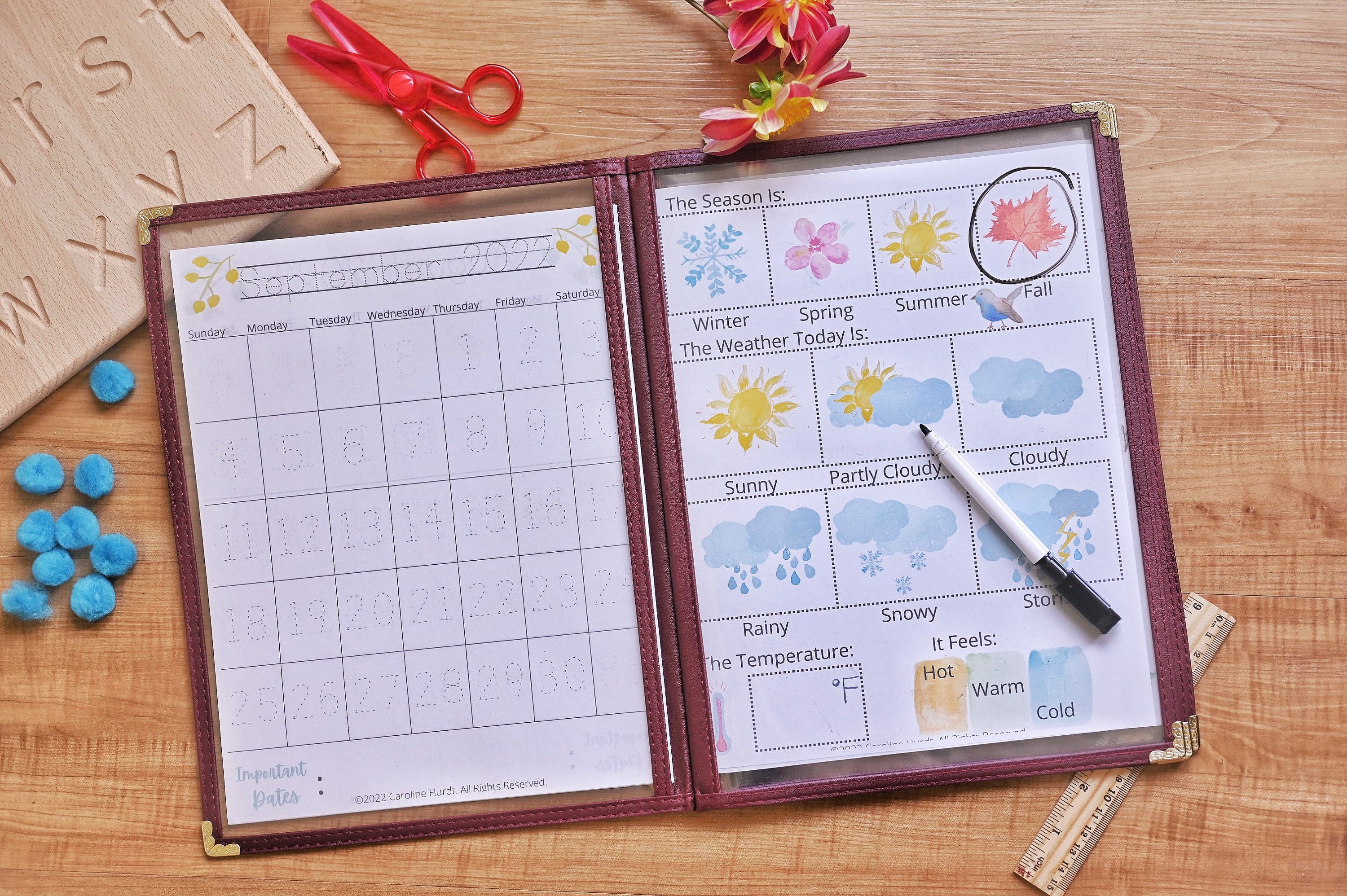 Morning Menu Canva Template —traceable Calendar — Morning Basket Bundle ...