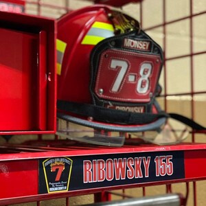 Firefighter Locker Magnet Custom Rectangle Firefighter Gift Christmas ...