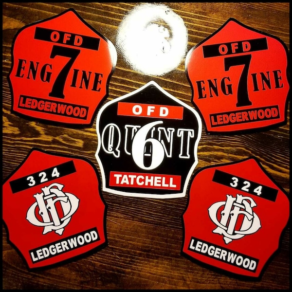 Fire Helmet Shield Decal - Etsy