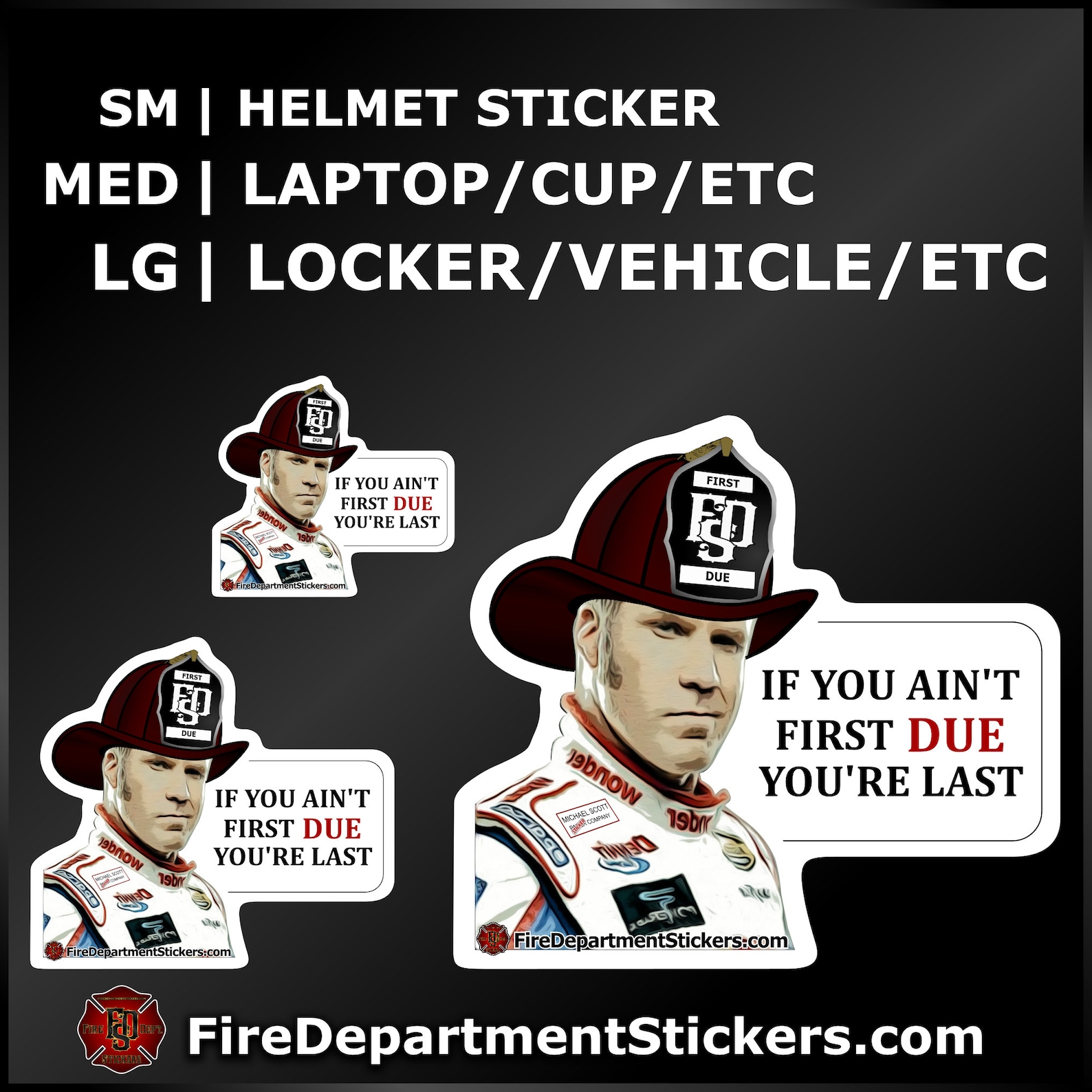 Ricky Bobby Firefighter Sticker If You Ain't First - Etsy