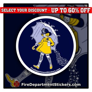 Salty Firefighter Sticker Firefighter Gift Helmet Sticker Female ...