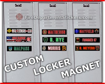 Firefighter Gear Locker Name Plate - Etsy