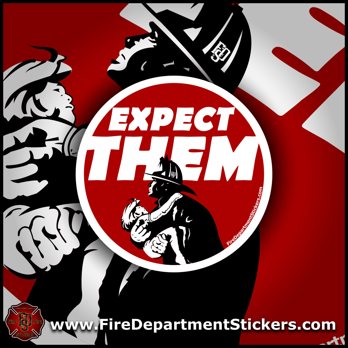 Expect Them Firefighter Sticker Expect Victims for Them - Etsy