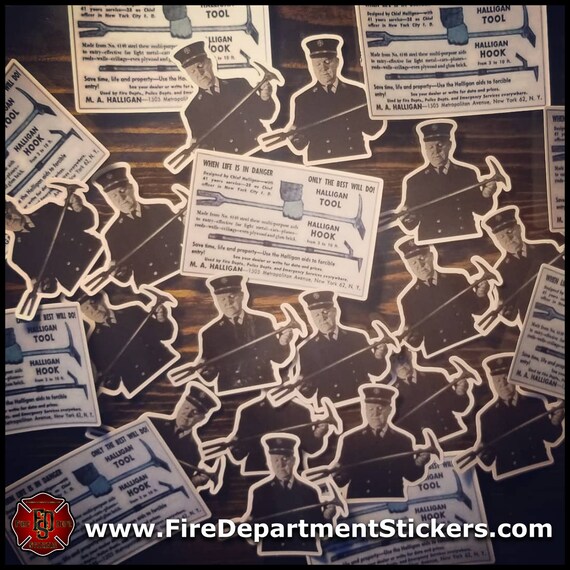 Halligan Firefighter Sticker - Etsy