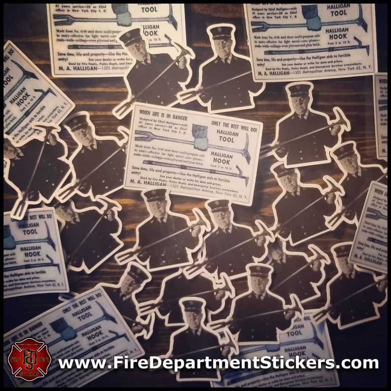 Halligan Firefighter Sticker - Etsy