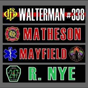 Firefighter Locker Magnet Custom Rectangle Firefighter Gift Christmas ...