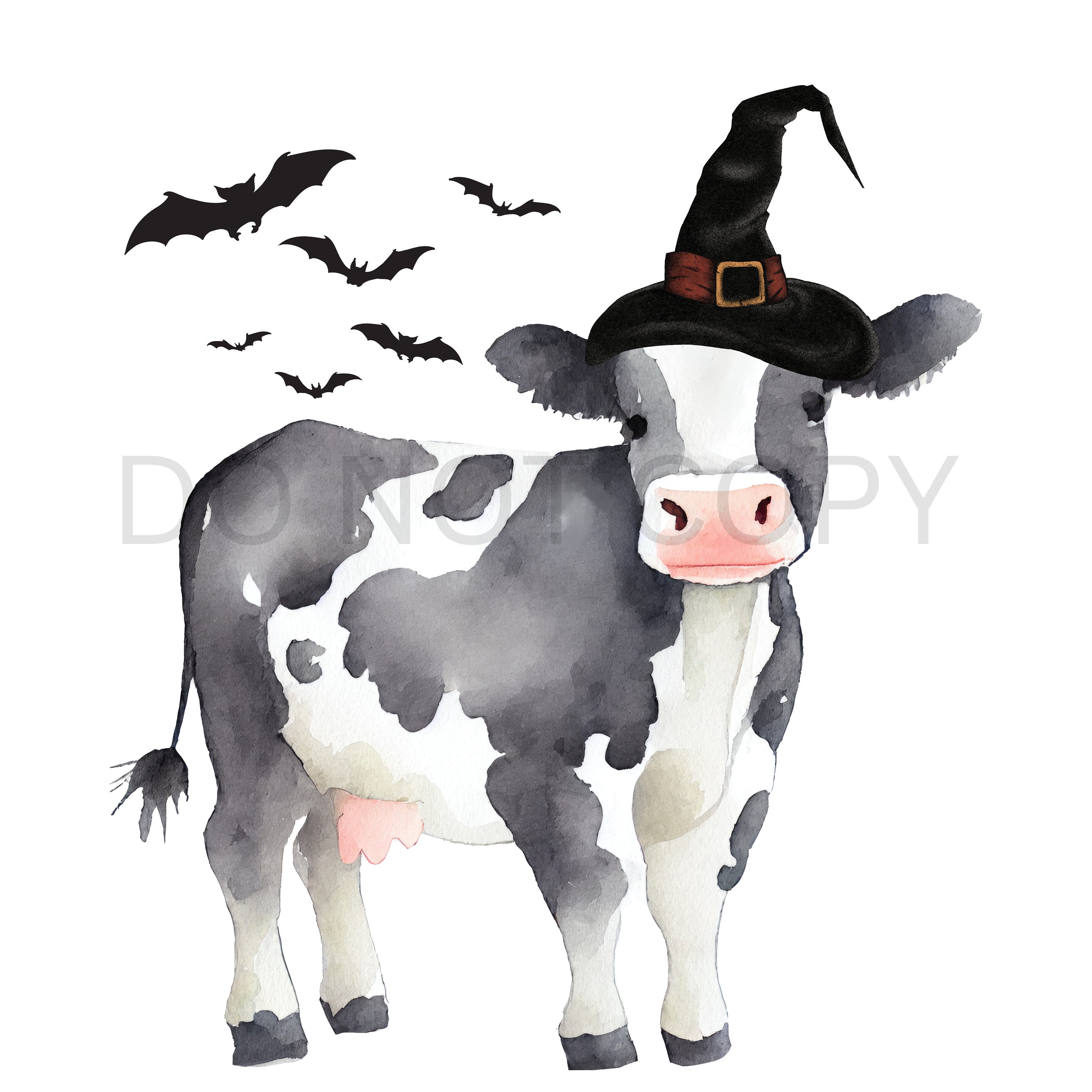 Halloween Cow PNG - Etsy