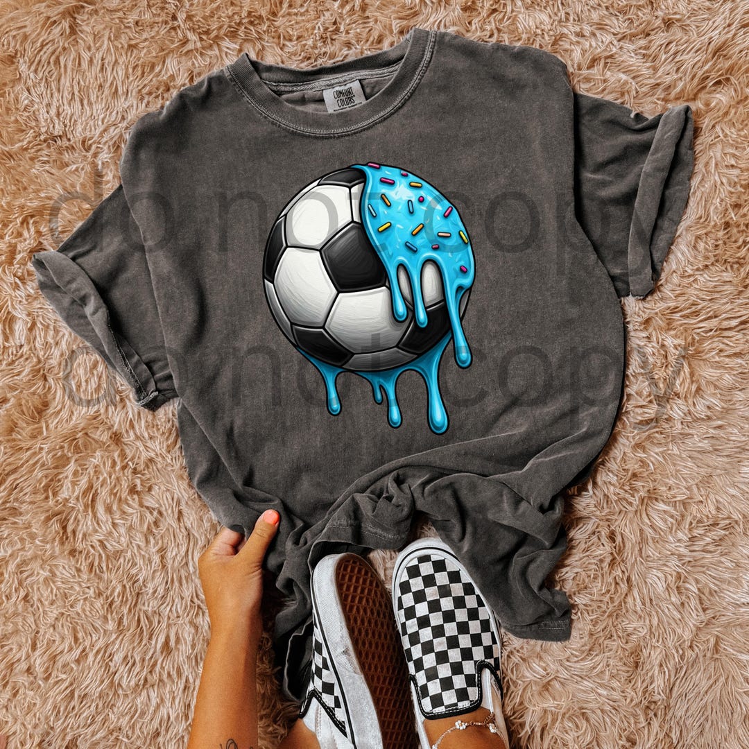 Soccer Ball Drip PNG - Etsy