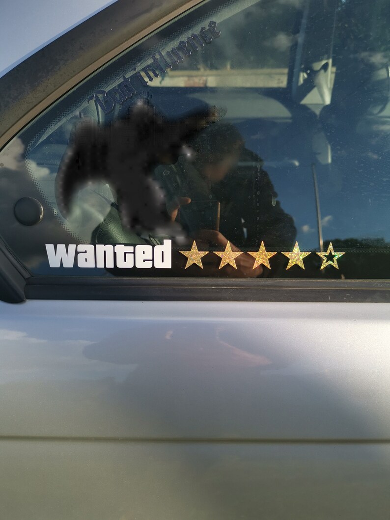 GTA Wanted Decal Sticker Grand Theft Auto Game Custom - Etsy