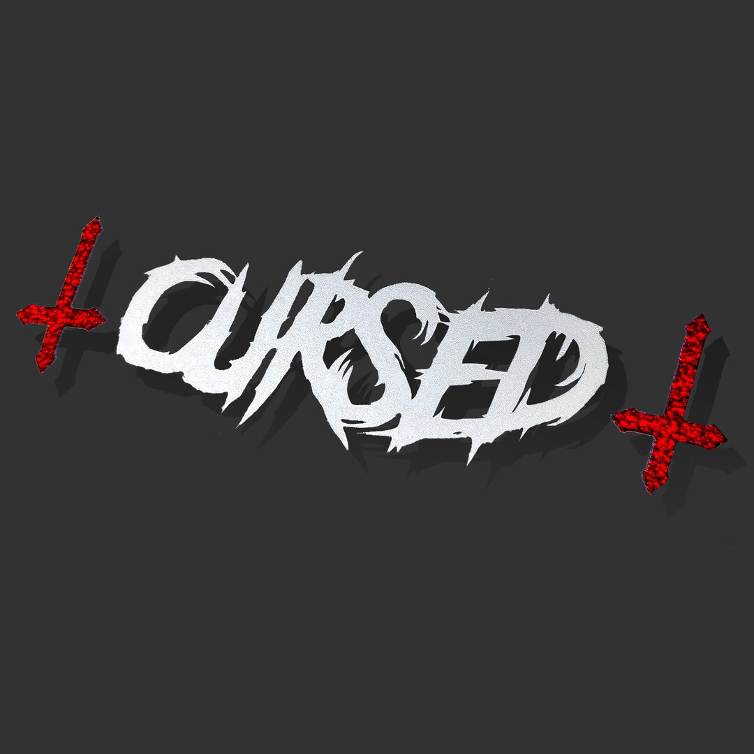 Cursed Crosses Decal Sticker JDM Drift Satanic Sadboi Vinyl Decal - Etsy