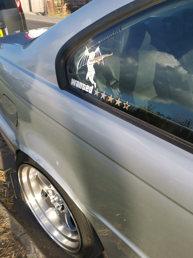 GTA Wanted Decal Sticker Grand Theft Auto Game Custom Car Bike Laptop ...