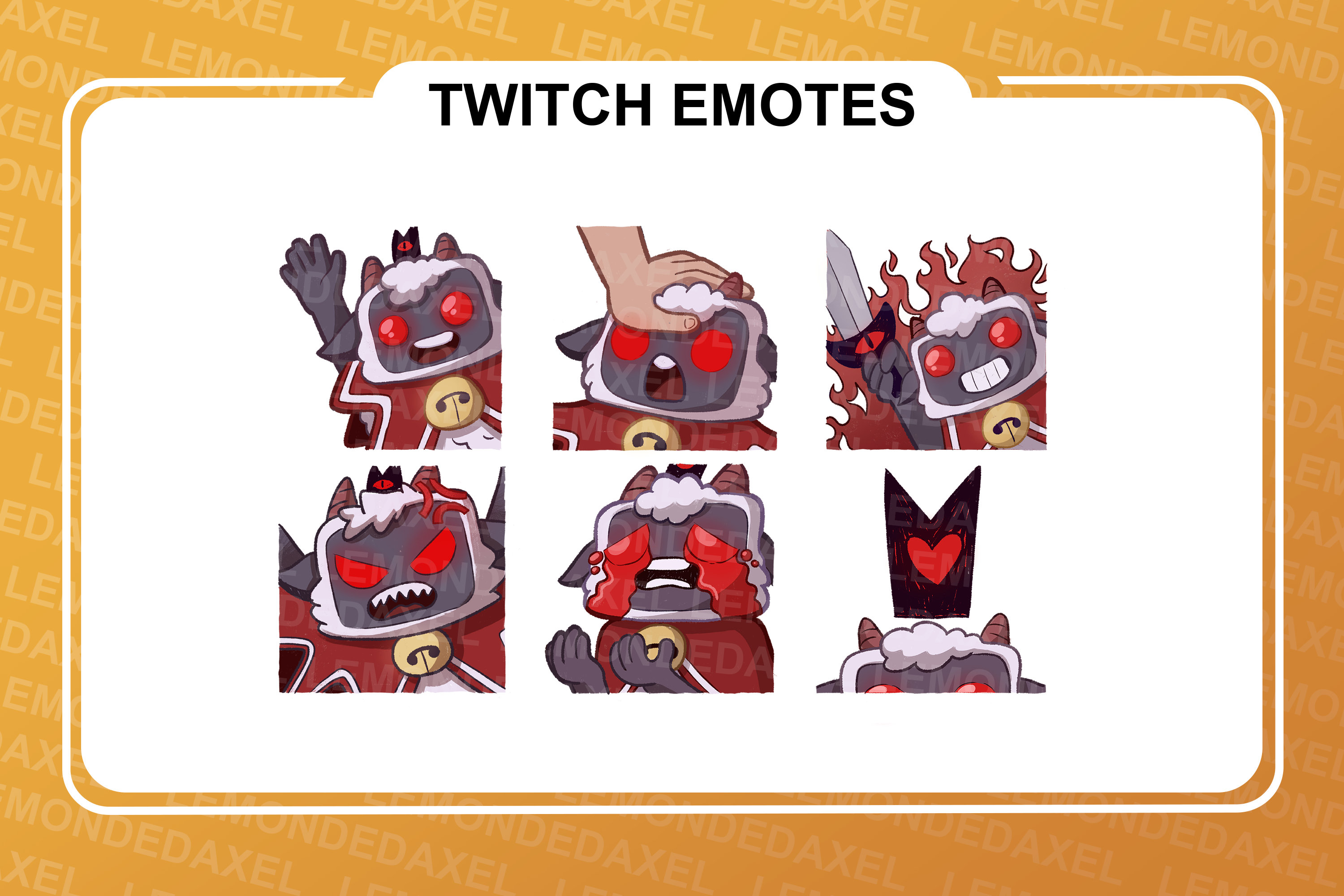 X6 Emotes Cult of the Lamb Twitch Youtube Discord - Etsy UK