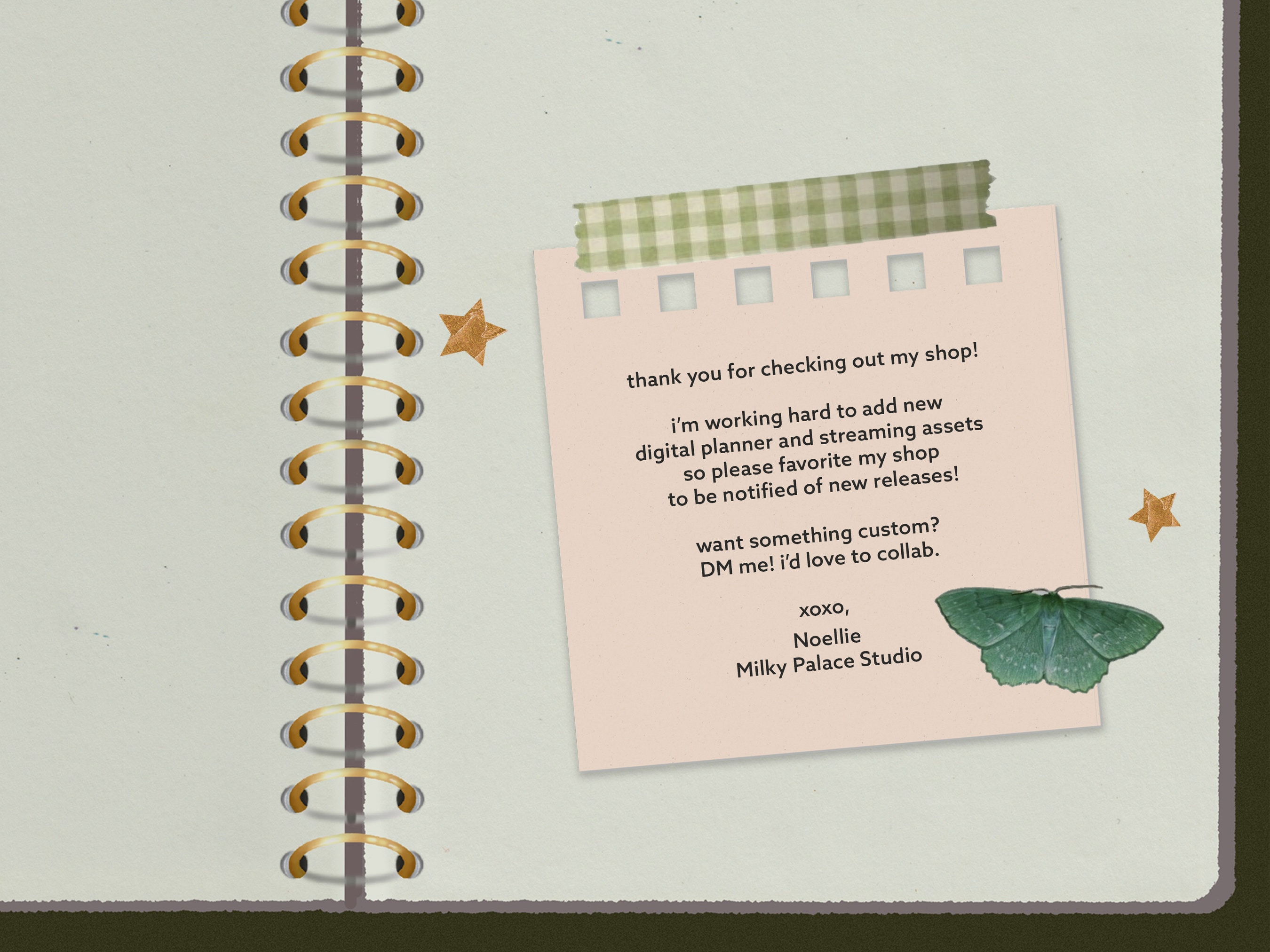 Sketchbook Mockup / Procreate Blank Notebook Spread / Digital Scrapbook ...