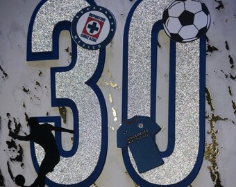 Cruz Azul Cupcake Topper - Etsy