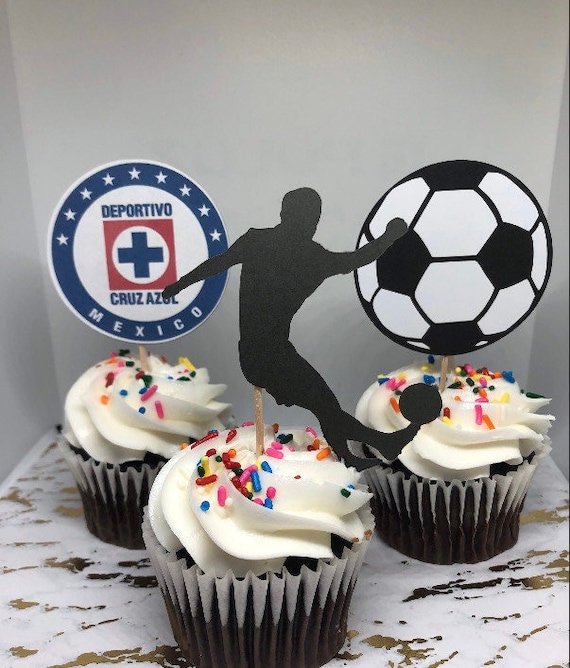 Cruz Azul Inspired Dessert Toppers - Etsy
