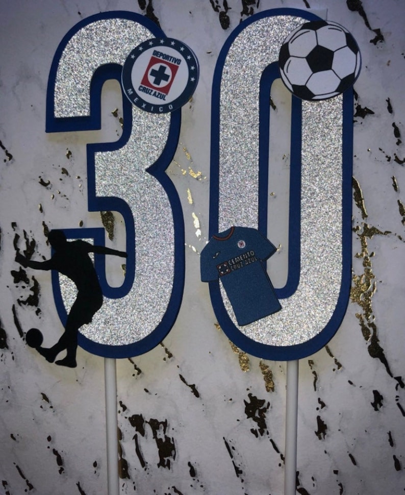 Cake Topper inspirado en Cruz azul - Etsy México