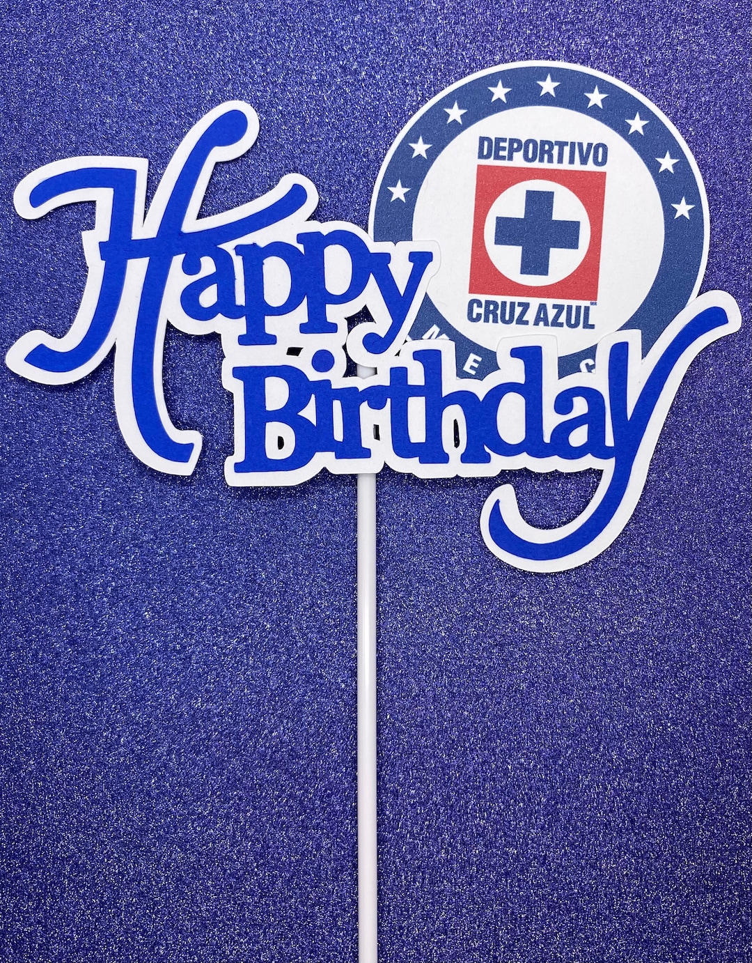 Cruz Azul Soccer Team Inspired Cake Topper - Etsy