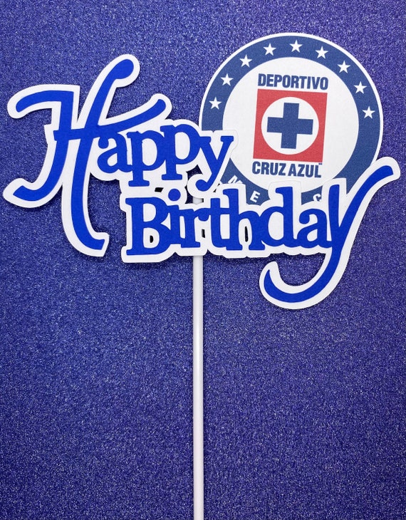 Cruz Azul Soccer Team Inspired Cake Topper - Etsy