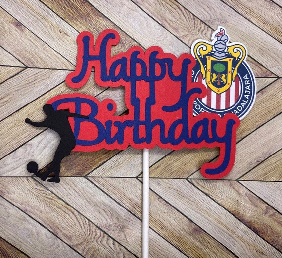 Chivas Soccer Team Inspired Cake Topper - Etsy