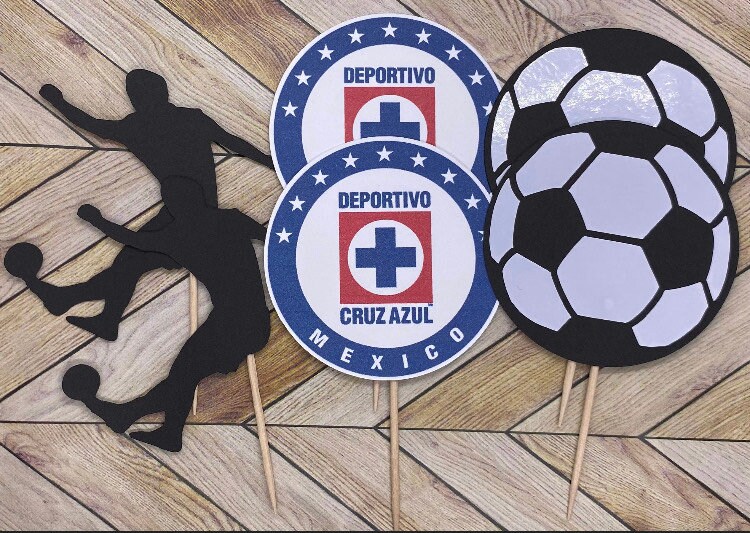 Cruz Azul Inspired Dessert Toppers - Etsy