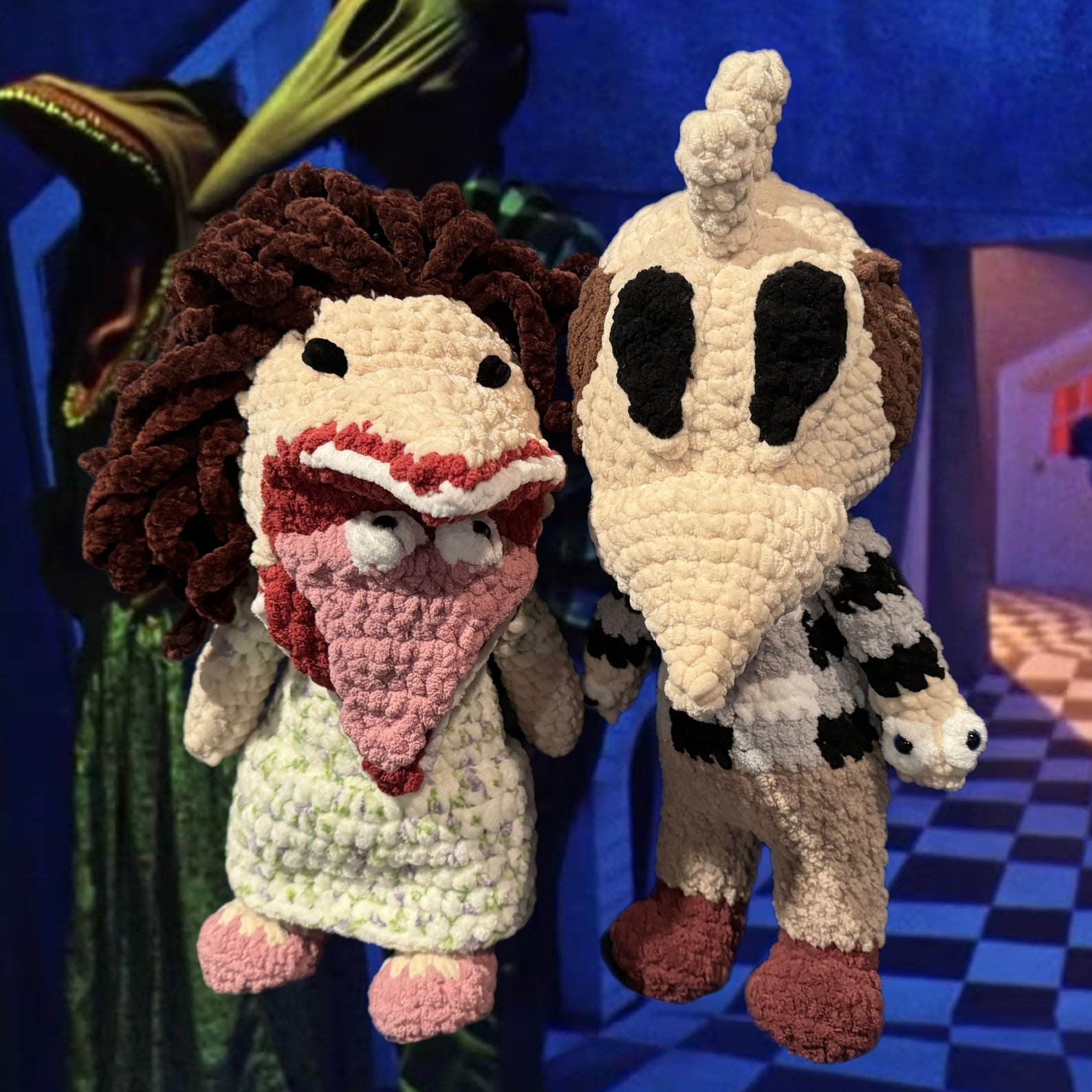 Barbara and Adam Beetlejuice Plush Crochet Dolls - Etsy