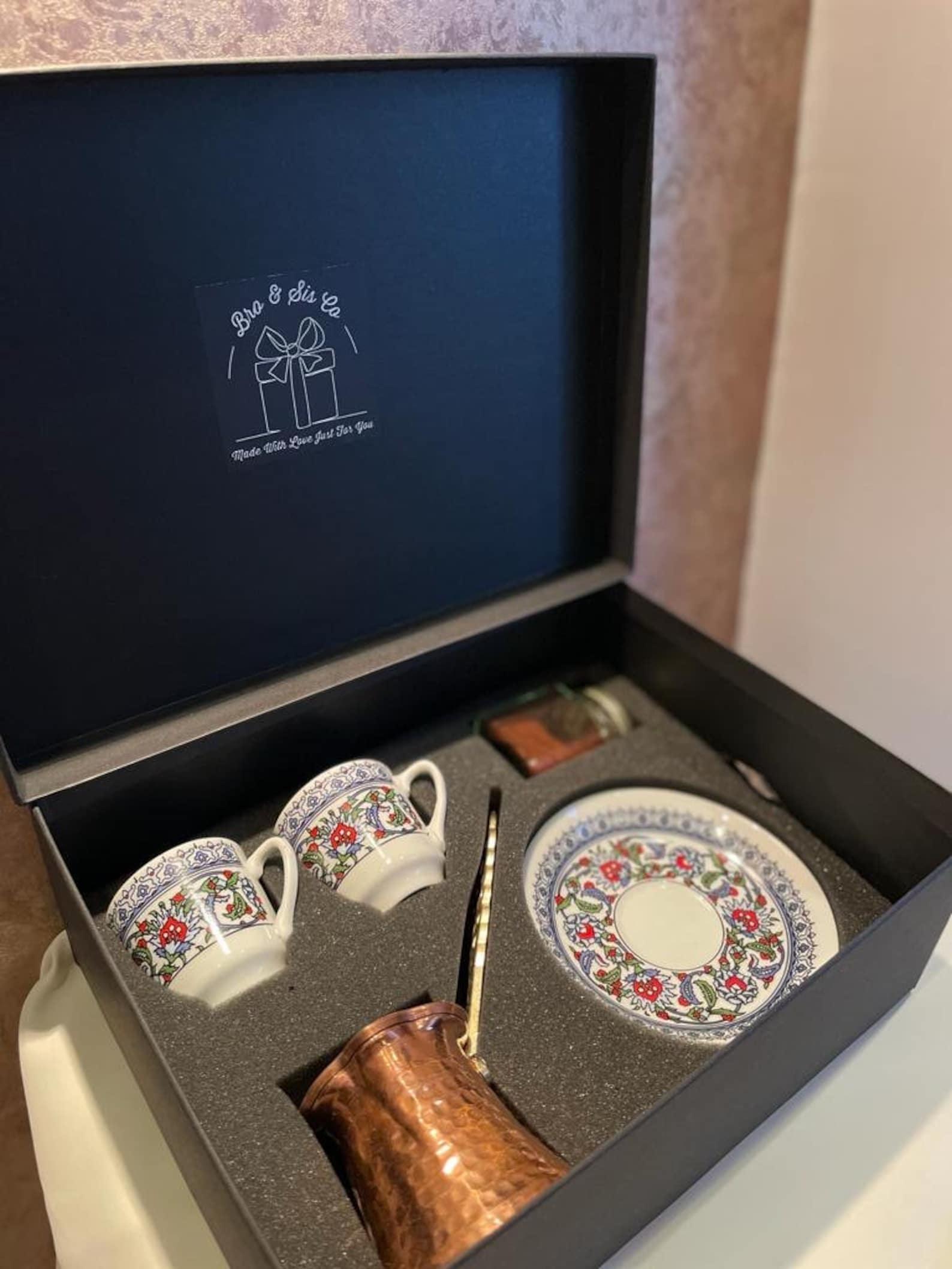 Turkish Coffee Set With Traditional Pattern // Expresso Set ...