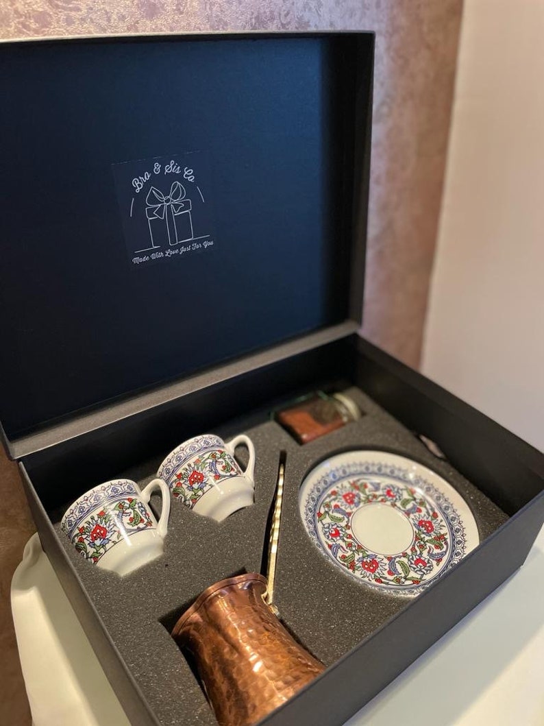 Turkish Coffee Set With Traditional Pattern // Expresso Set // - Etsy