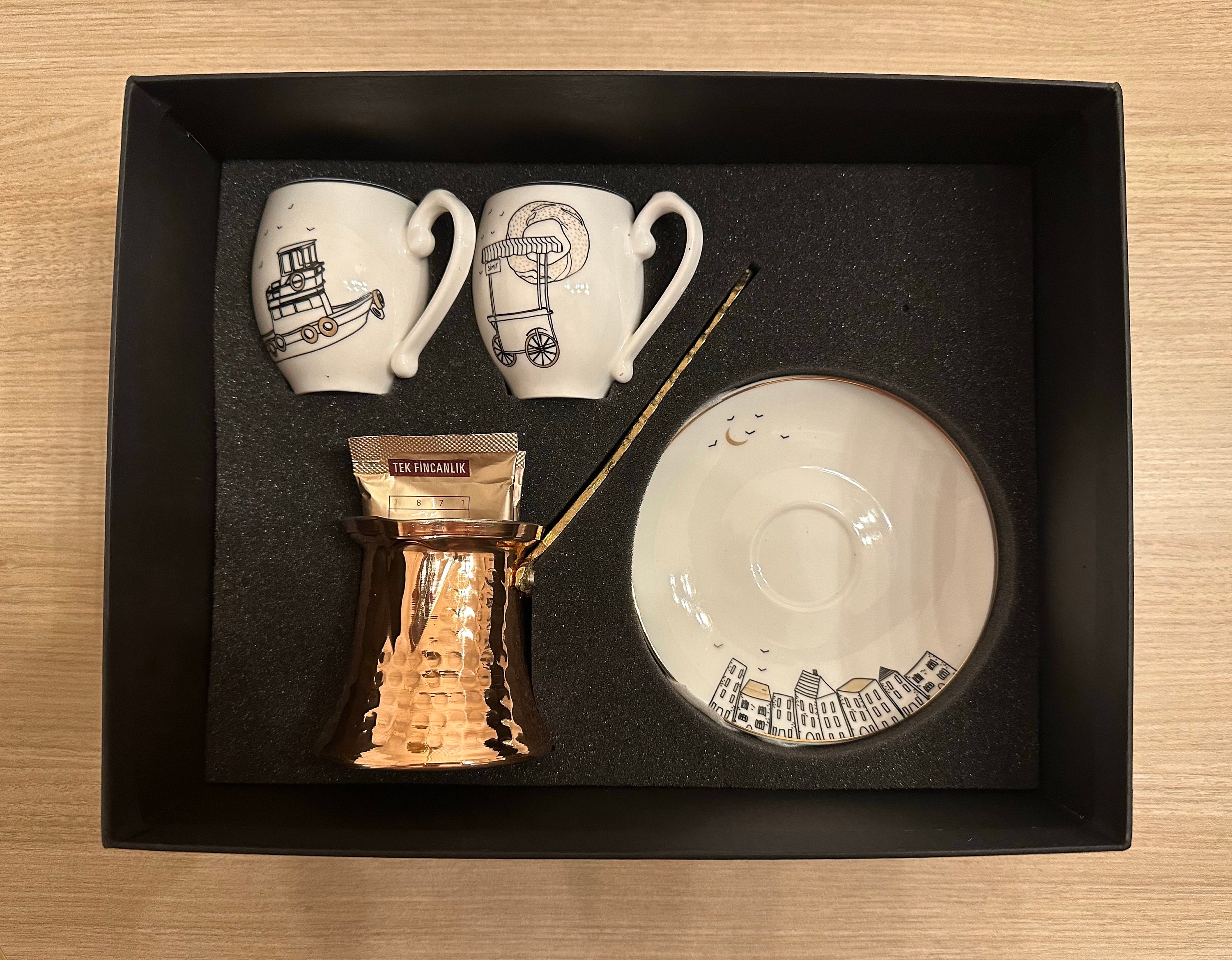 Istanbul Concept Turkish Coffee Cup Set // Iconic Istanbul Turkish ...