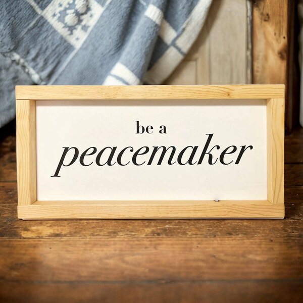 Blessed Are the Peacemakers Sign - Etsy