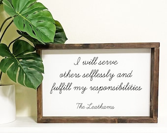 Custom Motto Sign - Etsy