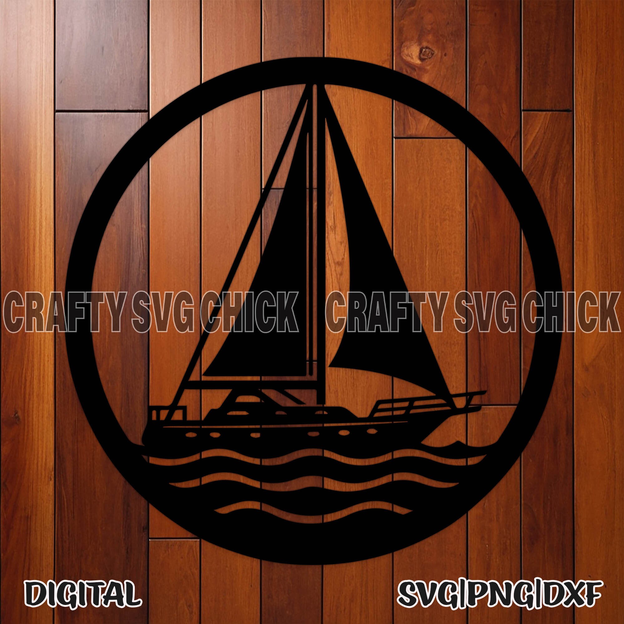 Sailboat Svg, Sailboat Png, Sailboat Dxf, Plasma Cut File, Glowforge ...