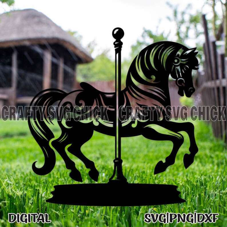 Carousel Horse Svg, Carousel Horse Png, Carousel Horse Dxf, Plasma Cut ...