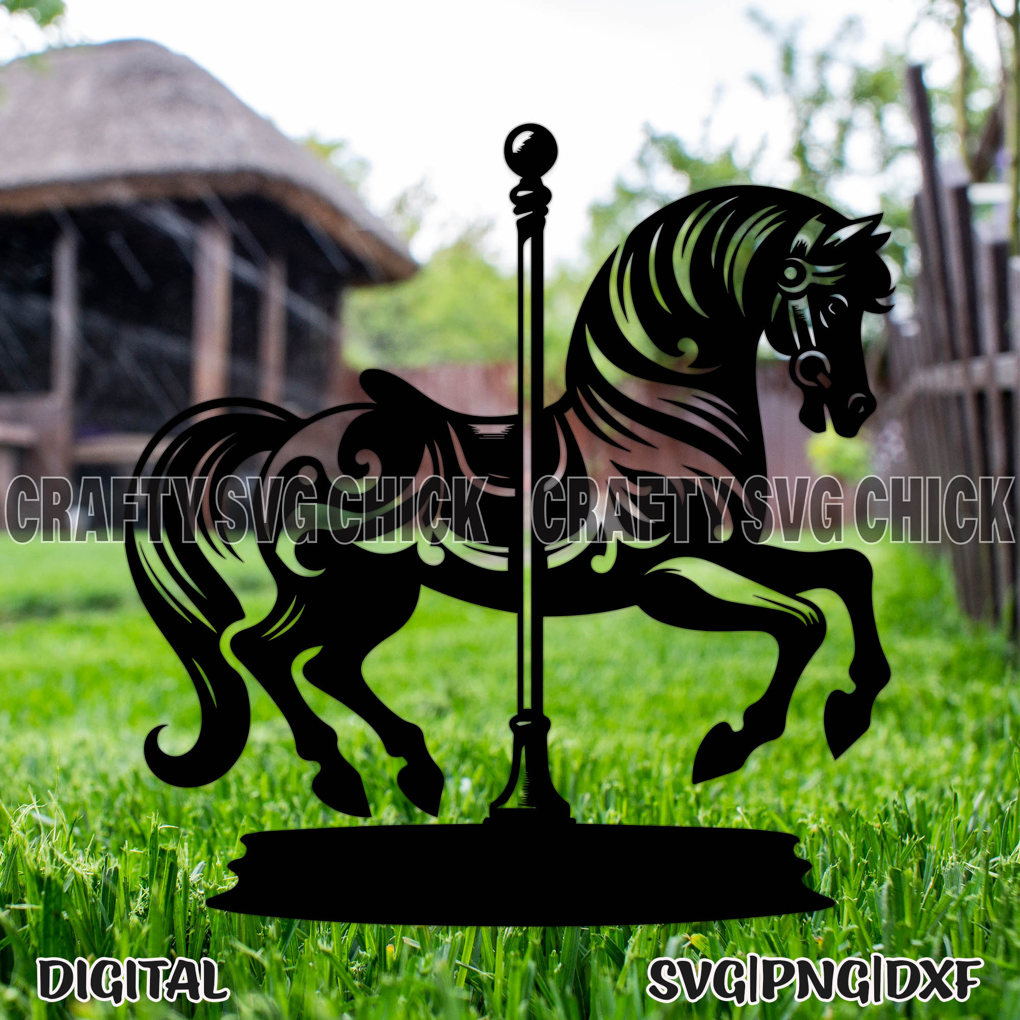 Carousel Horse Svg, Carousel Horse Png, Carousel Horse Dxf, Plasma Cut ...