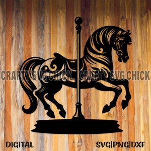 Carousel Horse Svg, Carousel Horse Png, Carousel Horse Dxf, Plasma Cut ...